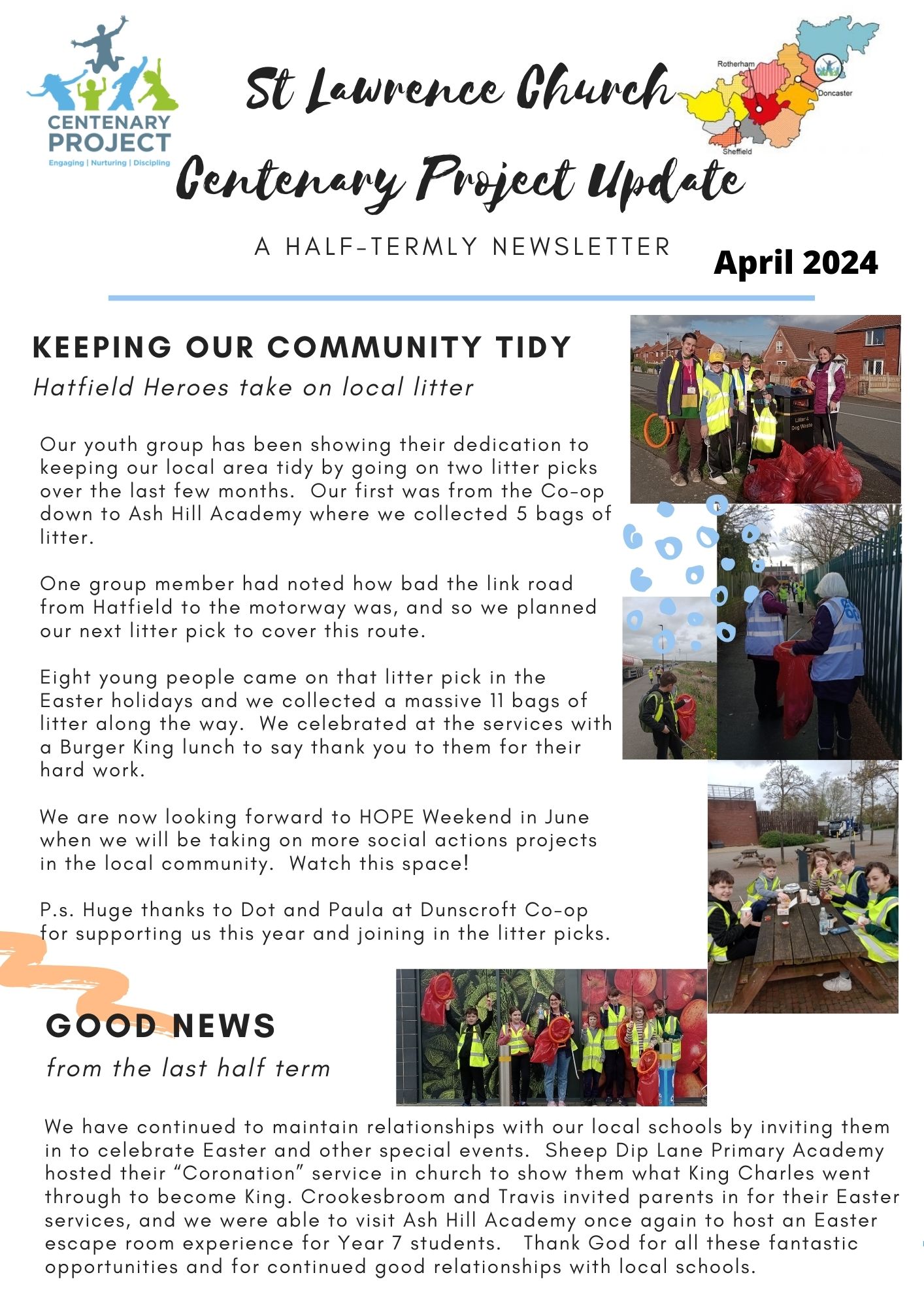 Centenary Project Newsletter April 2024 – Hatfield St Lawrence Church