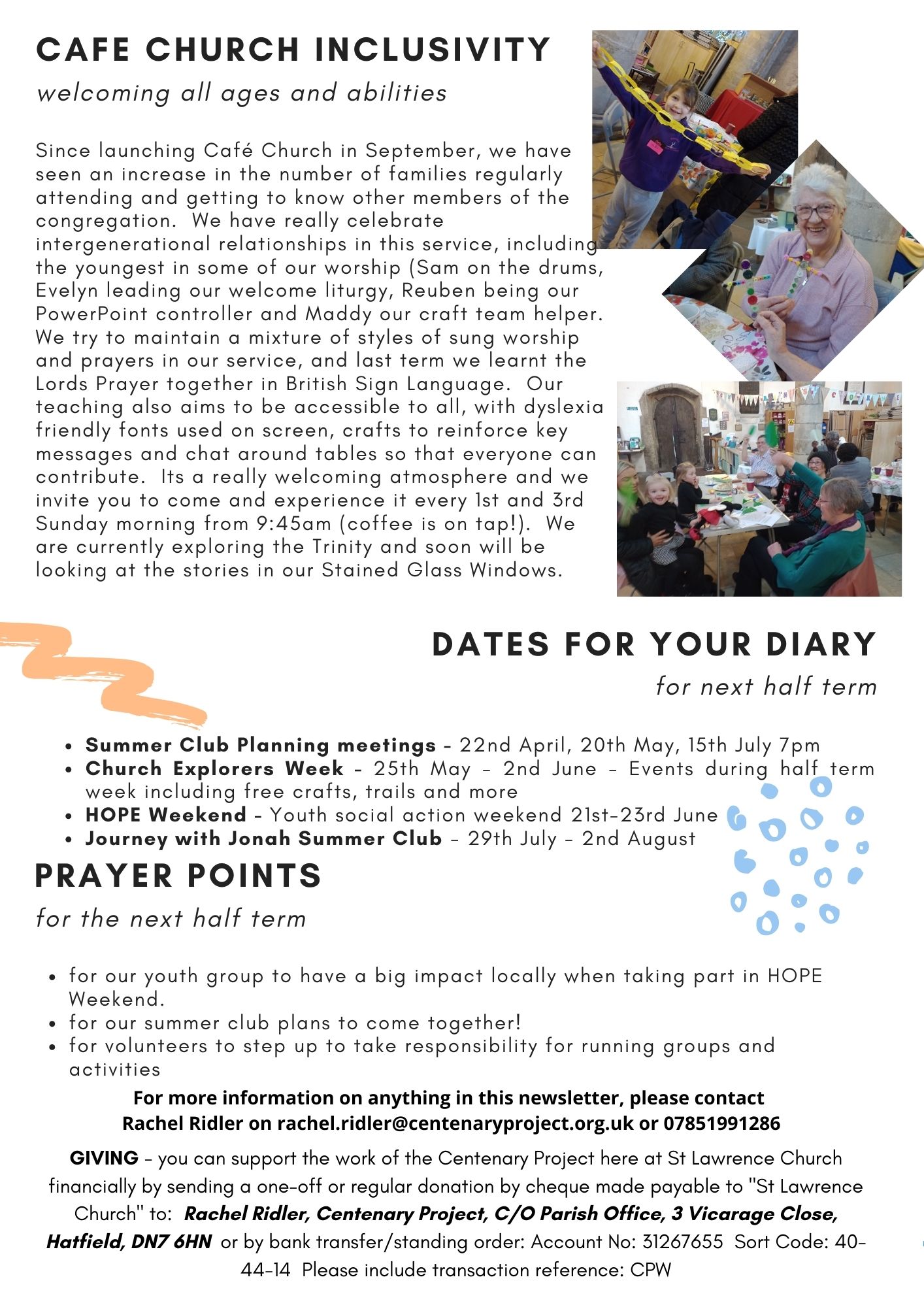 Centenary Project Newsletter April 2024 – Hatfield St Lawrence Church